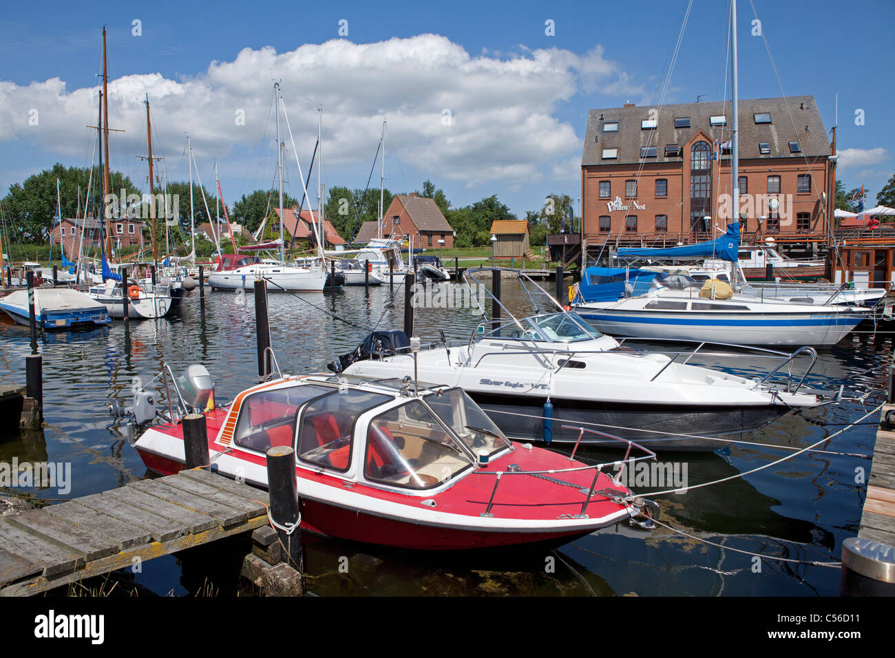 harbour of Orth, Fehmarn Island, Schleswig-Holstein, Germany Stock ...