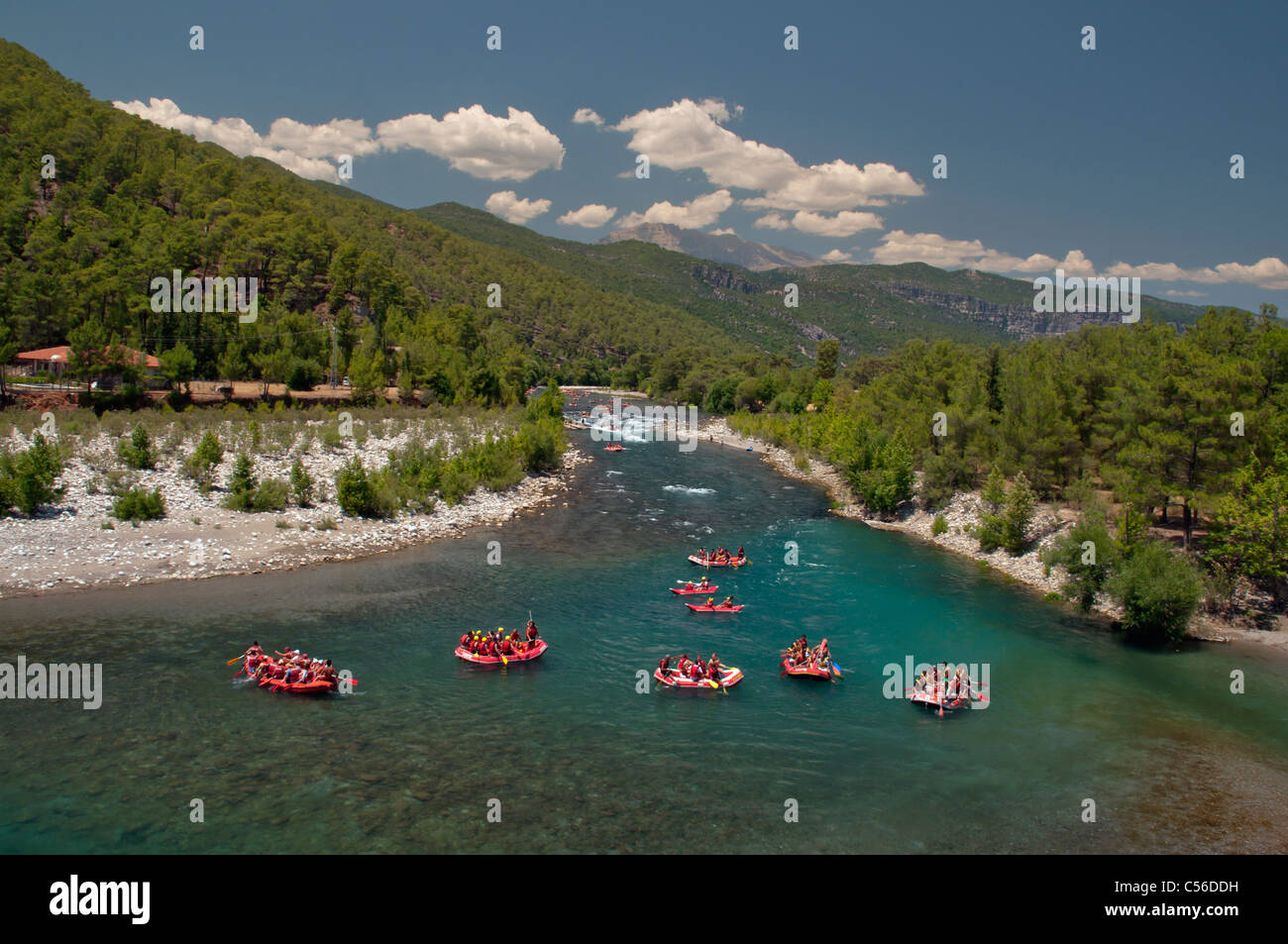 Rafting on Kopru Cayi,Antalya,Turkey Stock Photo - Alamy