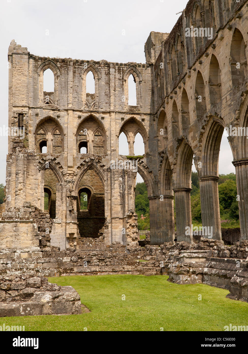 The South Transept of the main church building (Presbytery) Rievaulx ...