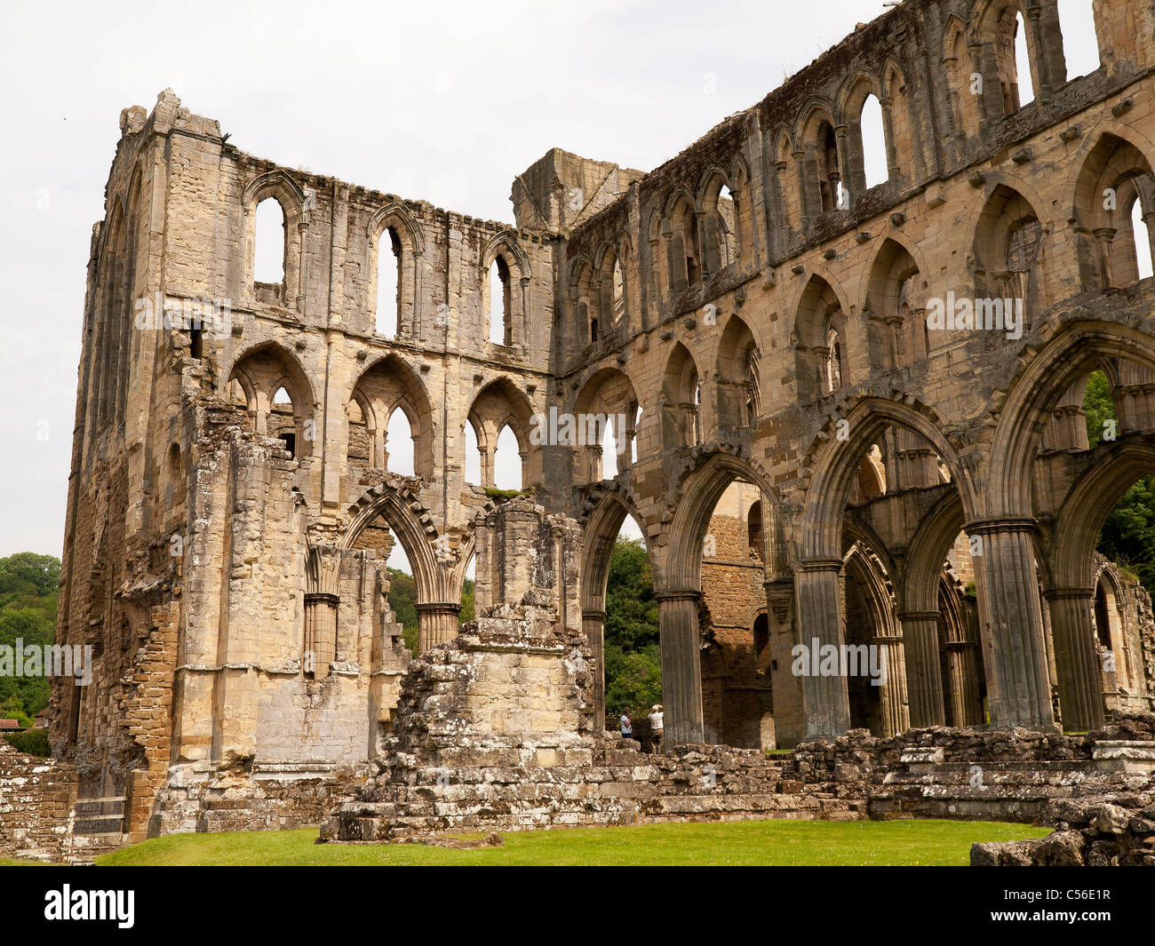 The South Transept of the main church building (Presbytery) Rievaulx ...