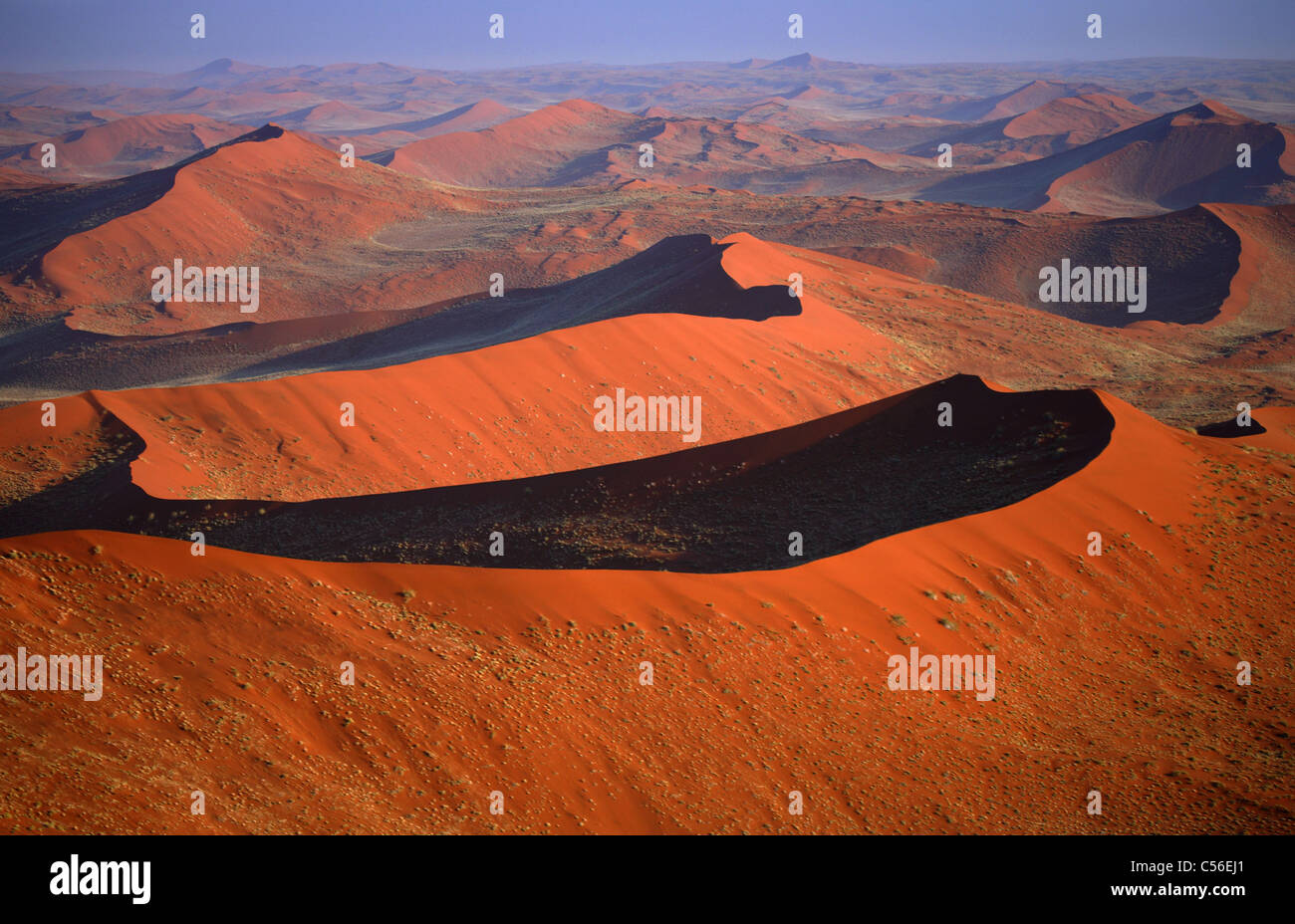 aerial view Dune Sea, Namib Desert, Namibia Stock Photo - Alamy