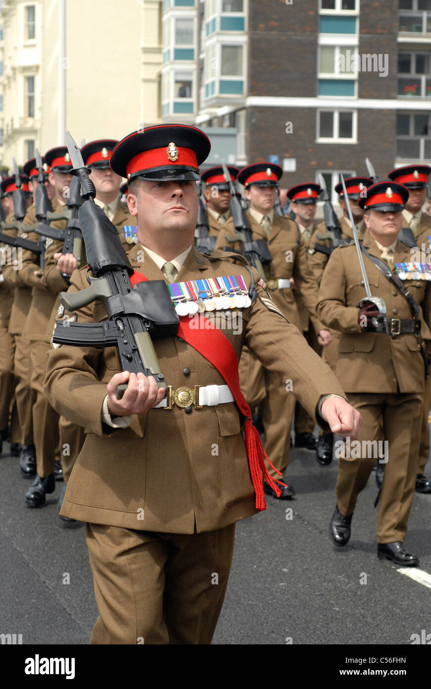 Soldiers of the 2nd Battalion The Princess of Wales's Royal Regiment ...