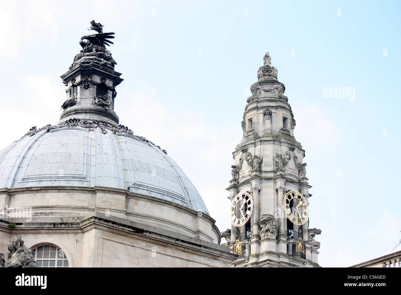 The city hall clock tower hi-res stock photography and images - Alamy