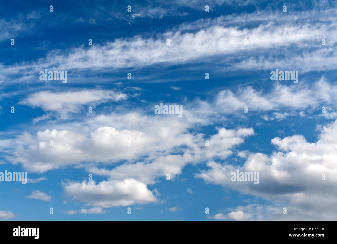 Beautiful cumulus clouds against a blue sky Stock Photo - Alamy