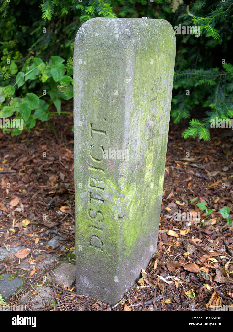 Old stone boundary marker hi-res stock photography and images - Alamy