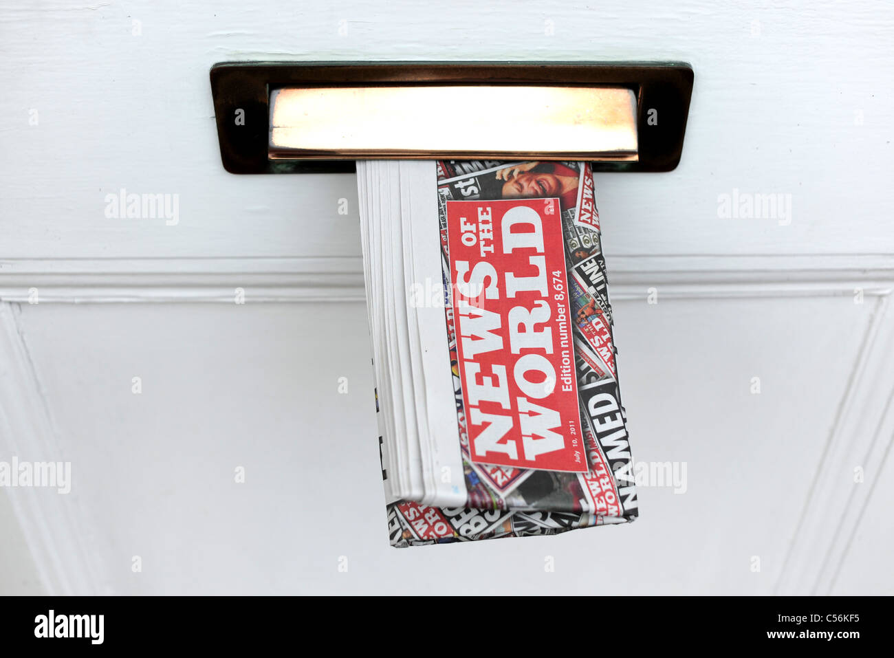 The last edition of the British Sunday newspaper The News of the World ...