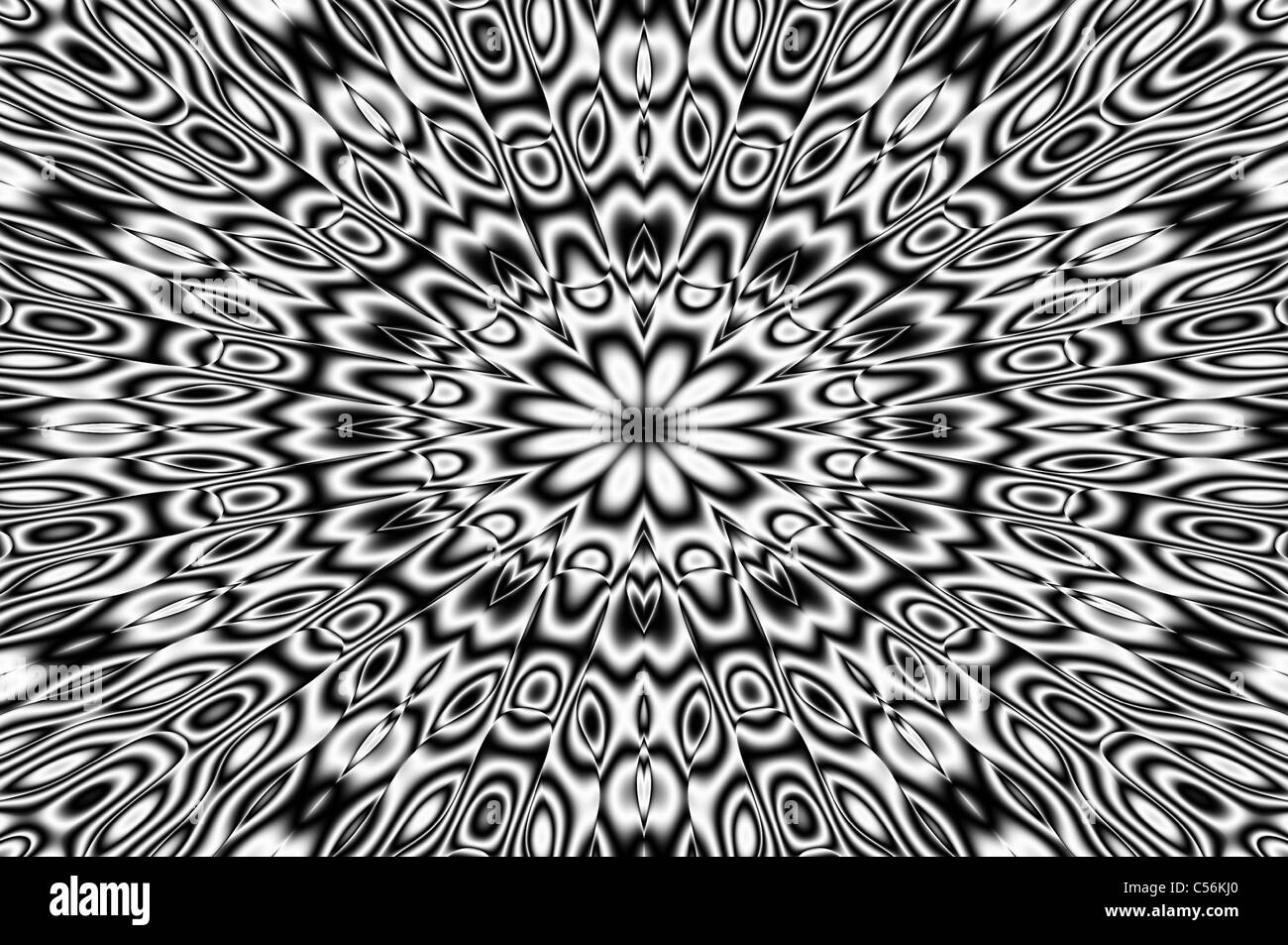 Kaleidoscope magic Black and White Stock Photos & Images - Alamy