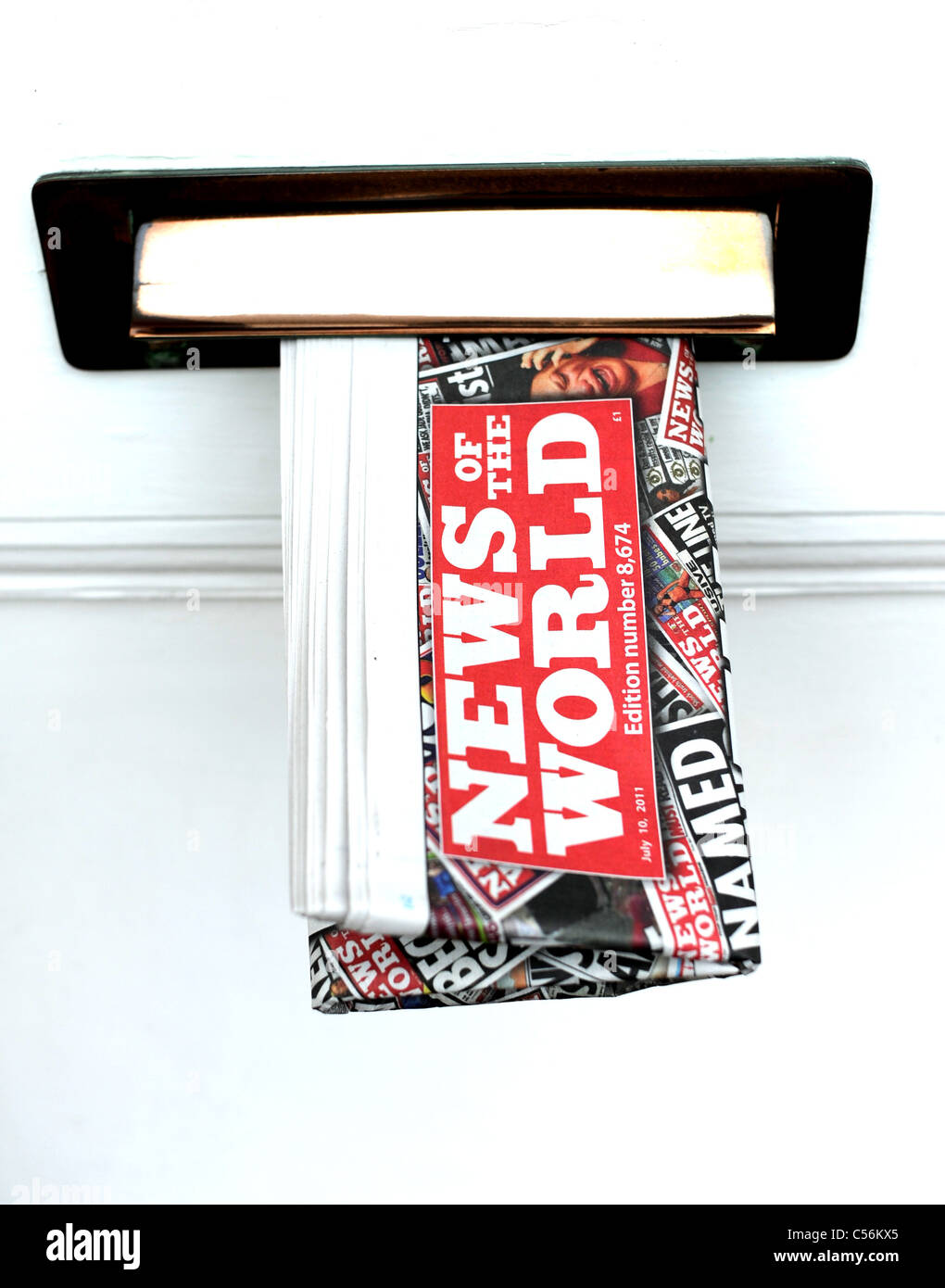 The last edition of the British Sunday newspaper The News of the World ...