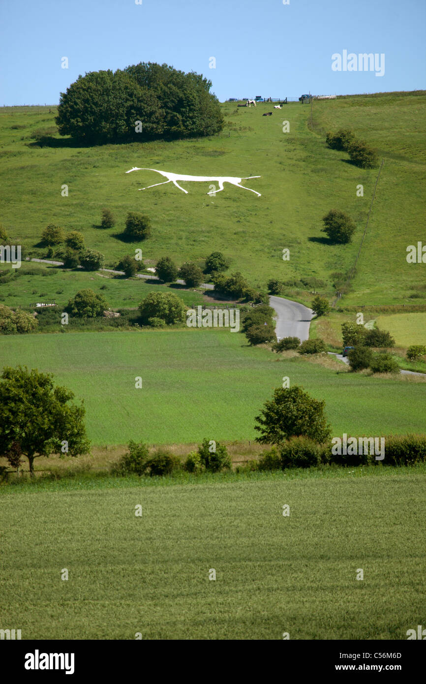 Hackpen White Horse Hackpen Hill Wiltshire England UK Stock Photo - Alamy