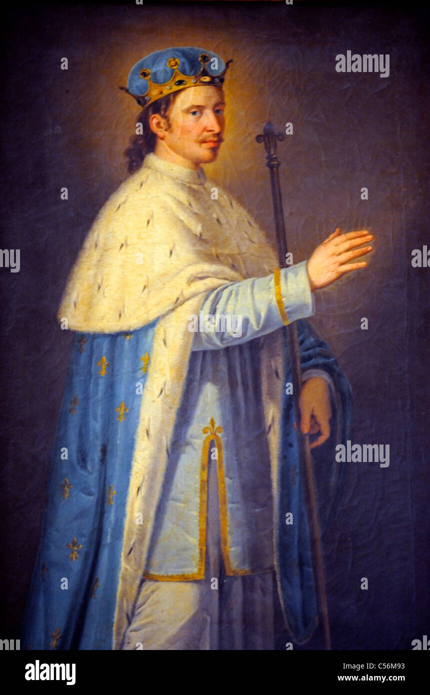 A portrait of King Louis IVX of France in Monreale Cathedral Stock ...