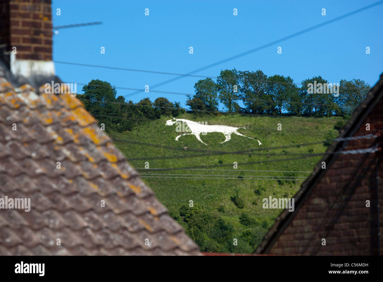 Broad Town White Horse Wiltshire England UK Stock Photo - Alamy