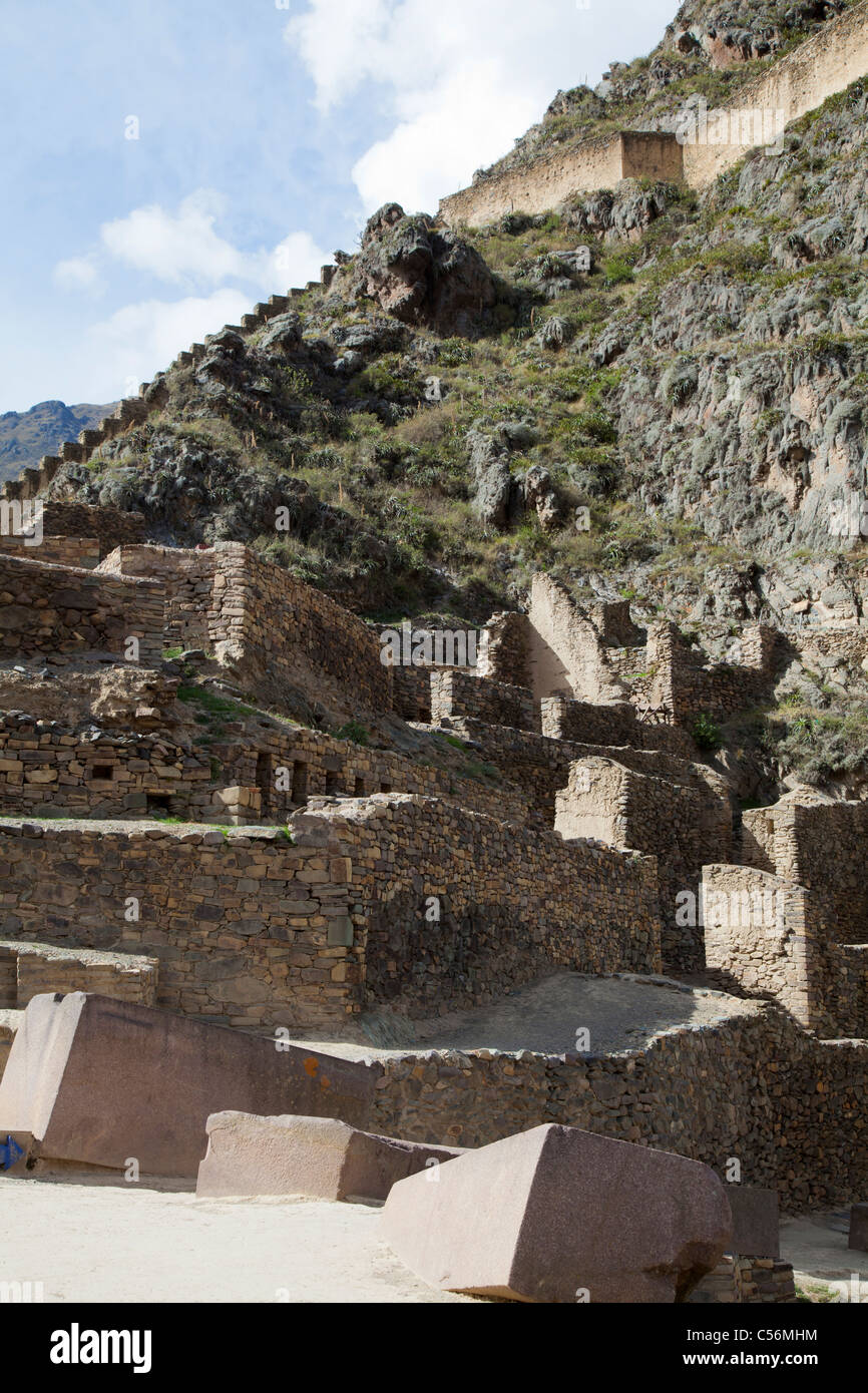 The historic Incan ruins at Ollantaytambo, Peru Stock Photo - Alamy