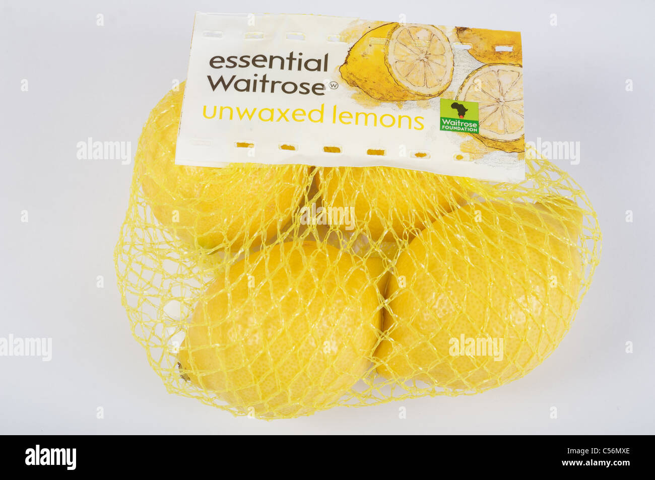 Essential Waitrose unwaxed lemons Stock Photo - Alamy