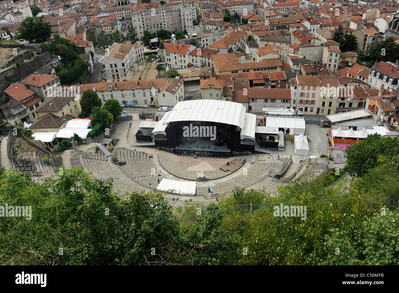 Ancient roman theater city view hi-res stock photography and images - Alamy