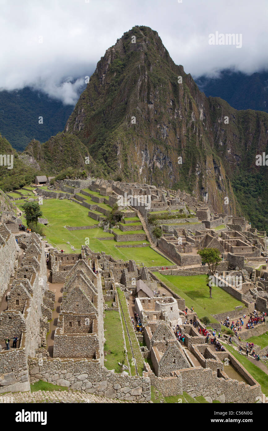 View over the citadel of Machu Picchu, Peru Stock Photo - Alamy
