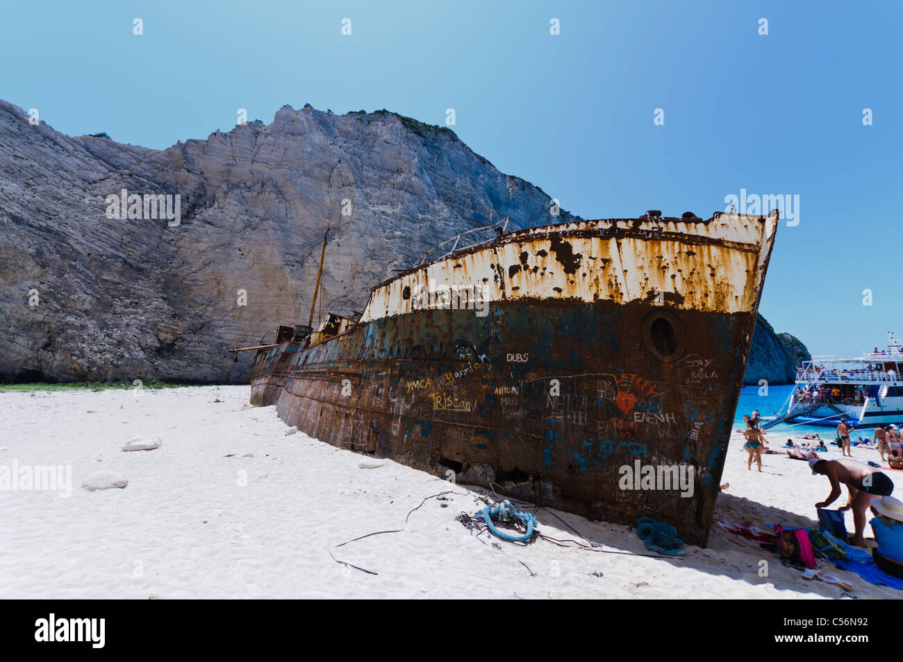 MV Panagiotis at Navagio (Shipwreck) Bay, Zakynthos Stock Photo - Alamy