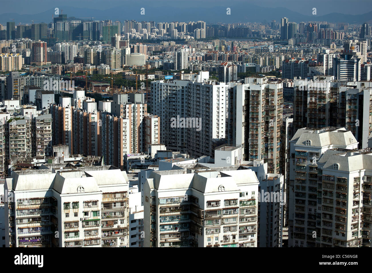Housing congestion on the Macau-China border, South East Asia Stock ...