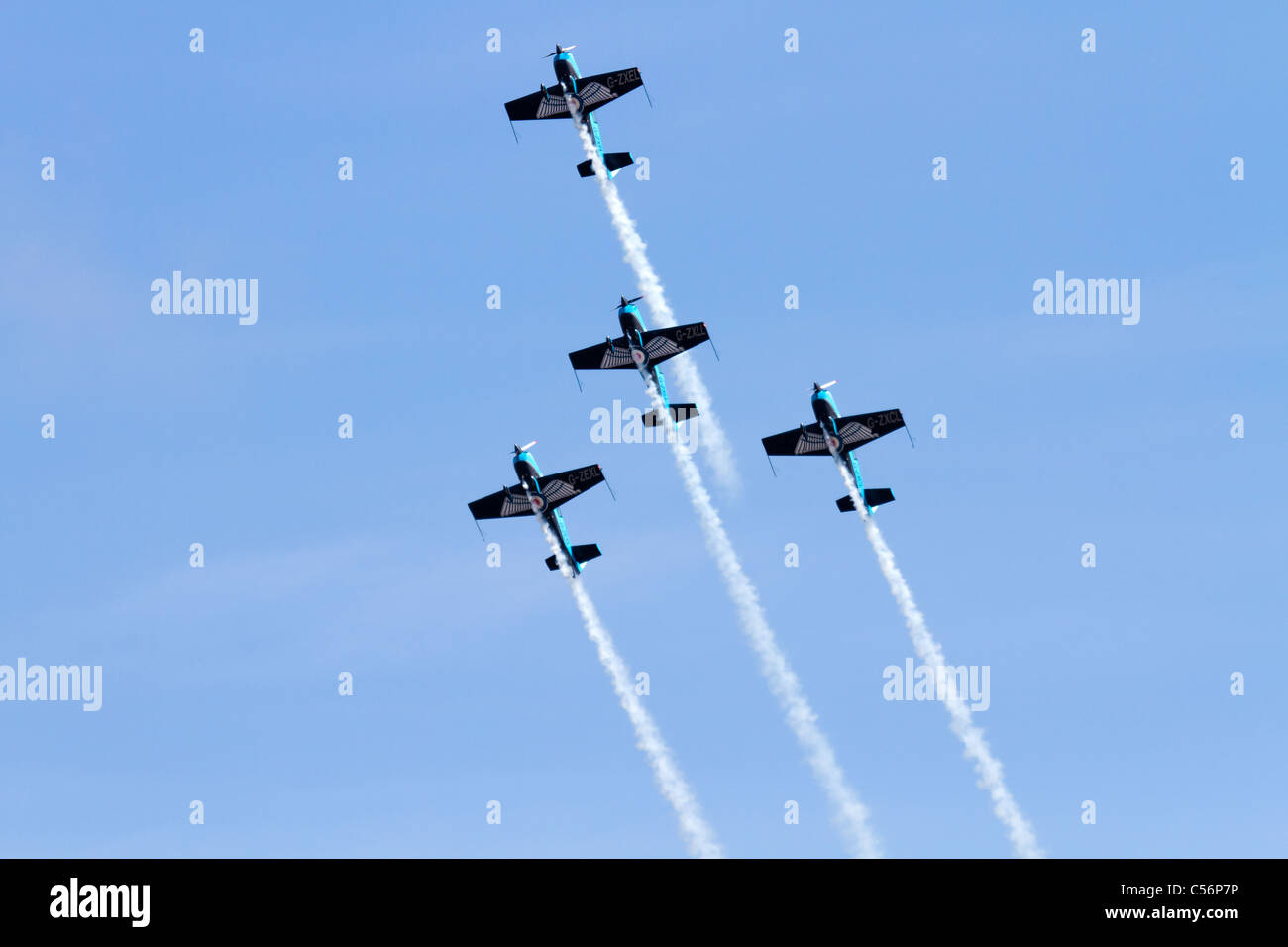 The Blades display team performing at an airshow Stock Photo - Alamy
