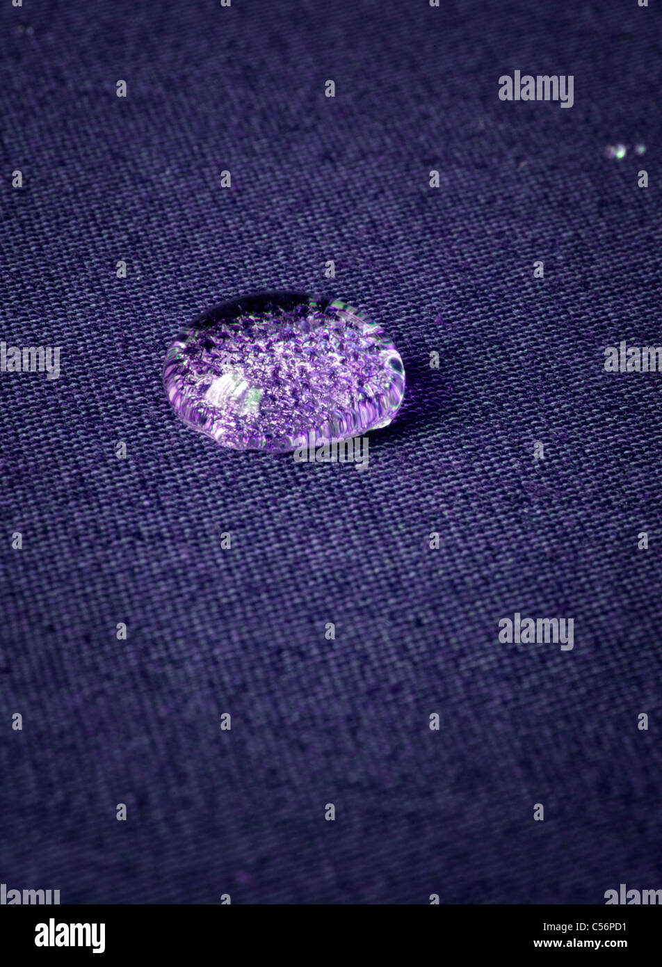 Water droplets on material Stock Photo - Alamy