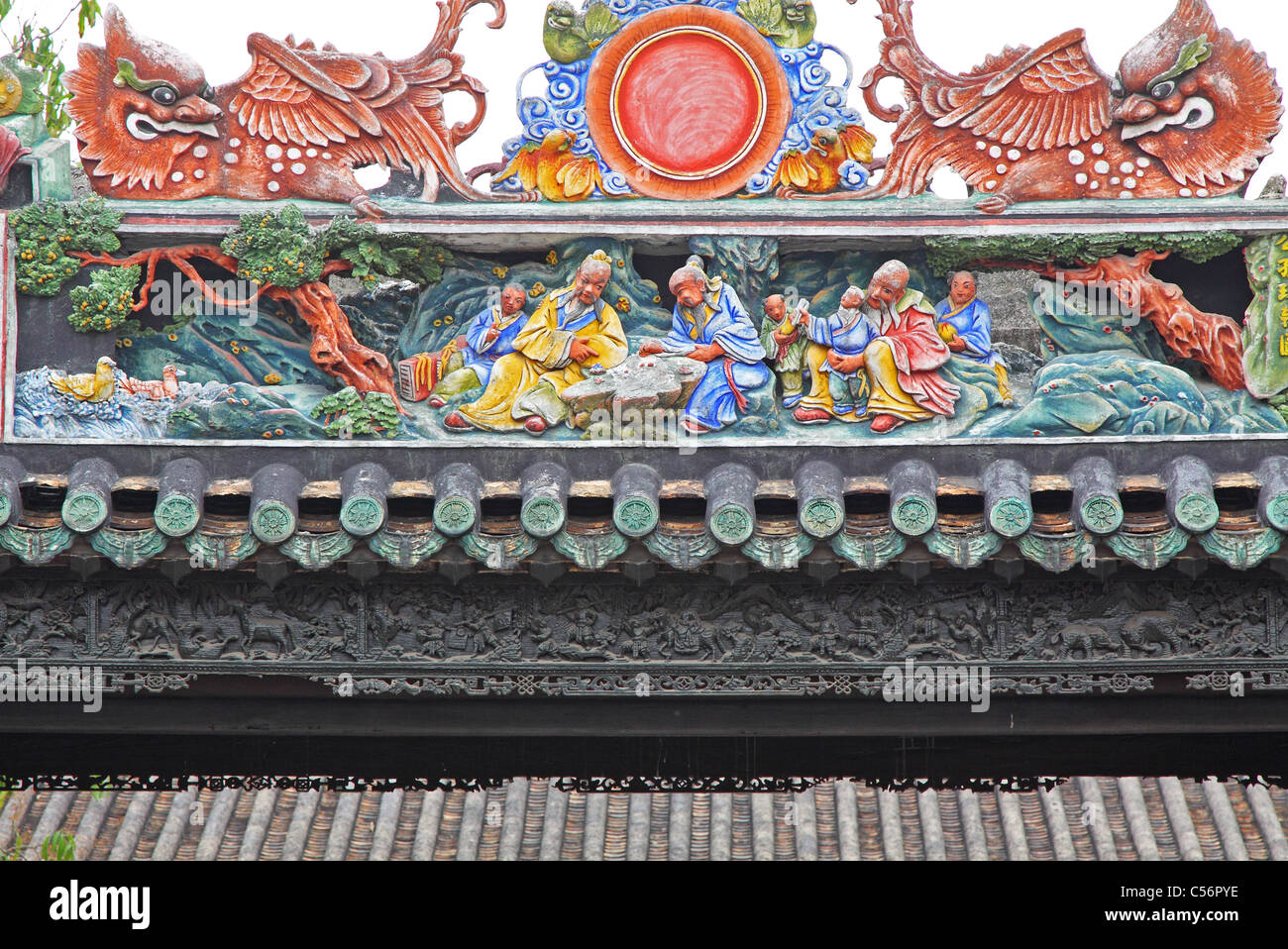 China's ancient architecture, ancient home of the rich Stock Photo - Alamy