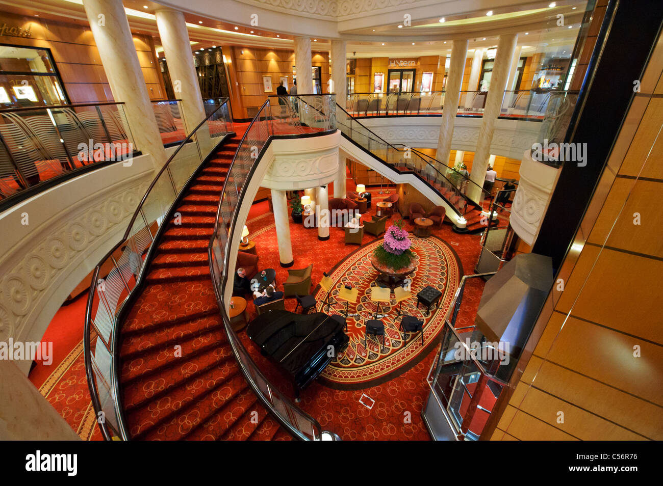 Ship interior staircase hi-res stock photography and images - Alamy
