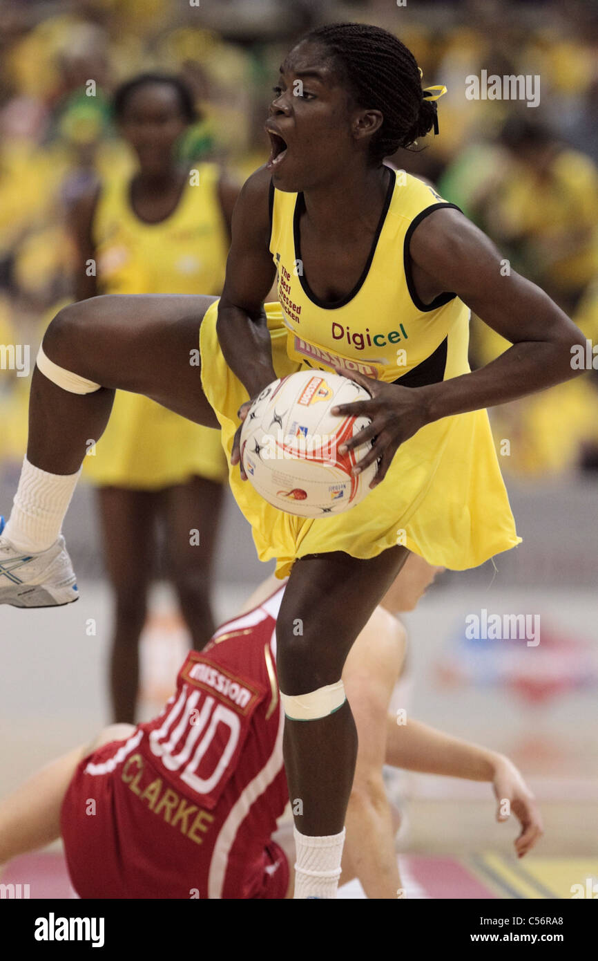 10.07.2011 Nadine Bryan of Jamaica in action during the 3rd place ...