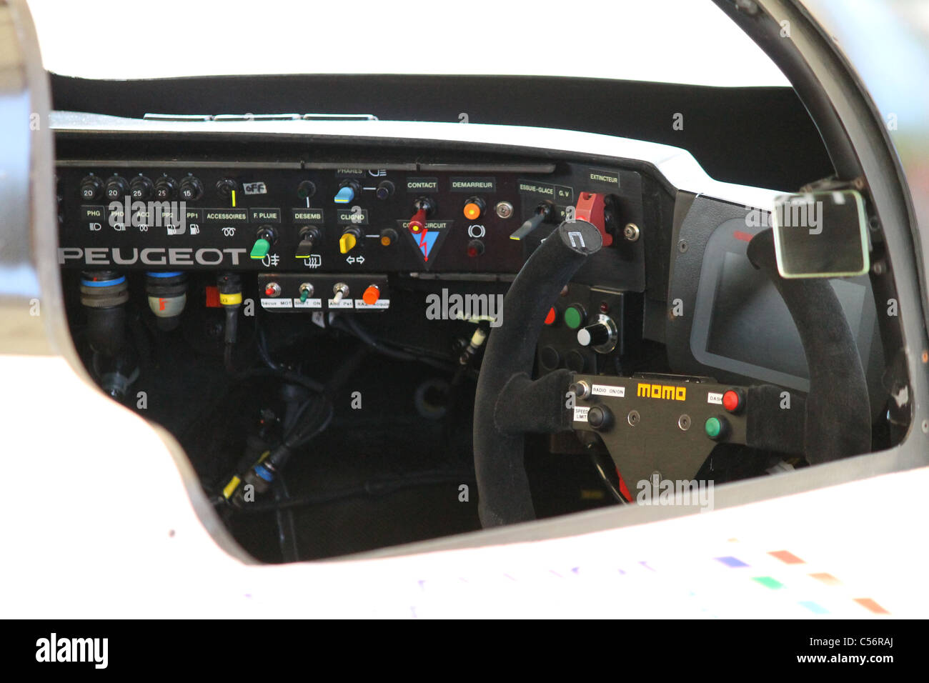 Inside a racing car at the Goodwood Festival of Speed Stock Photo - Alamy