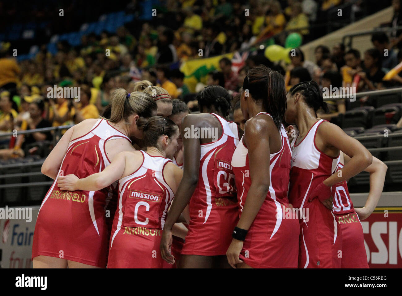 Netball england team hi-res stock photography and images - Alamy