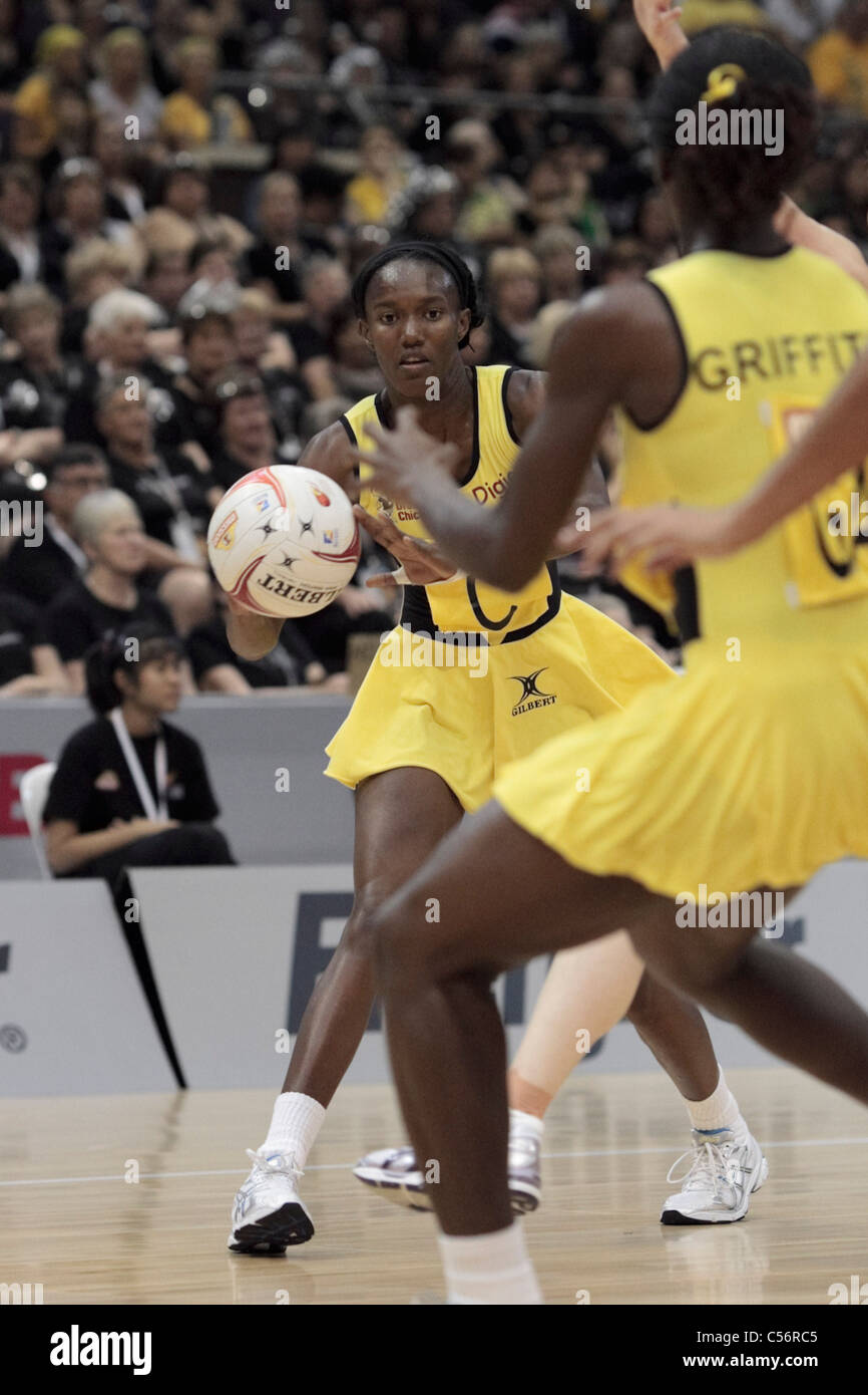 10.07.2011 Paula Thompson of Jamaica in action during the 3rd place ...