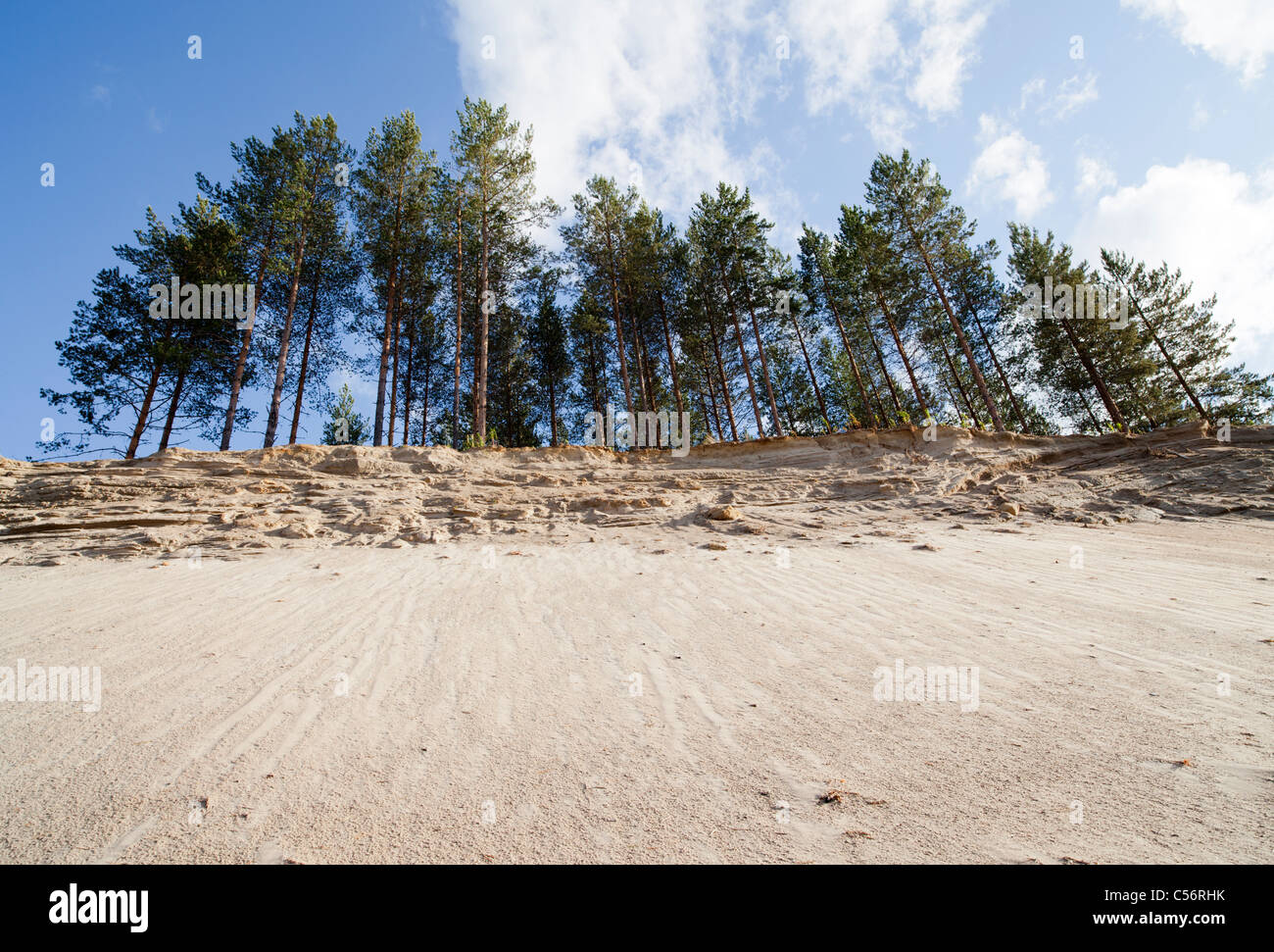 Esker soil eroding , Finland Stock Photo - Alamy