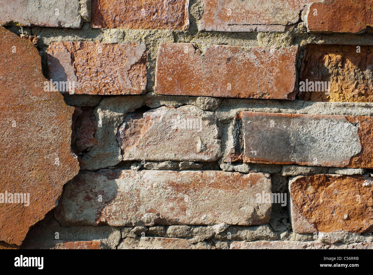 Old red brick wall Stock Photo - Alamy