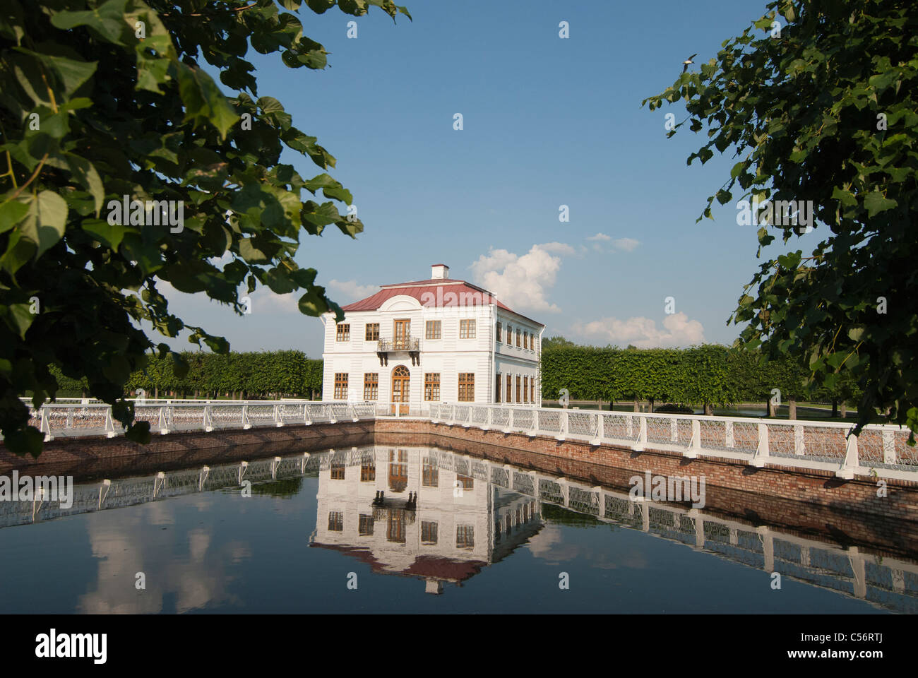 Marly Palace in Lower Peterhof Park. St.Petersburg Stock Photo - Alamy