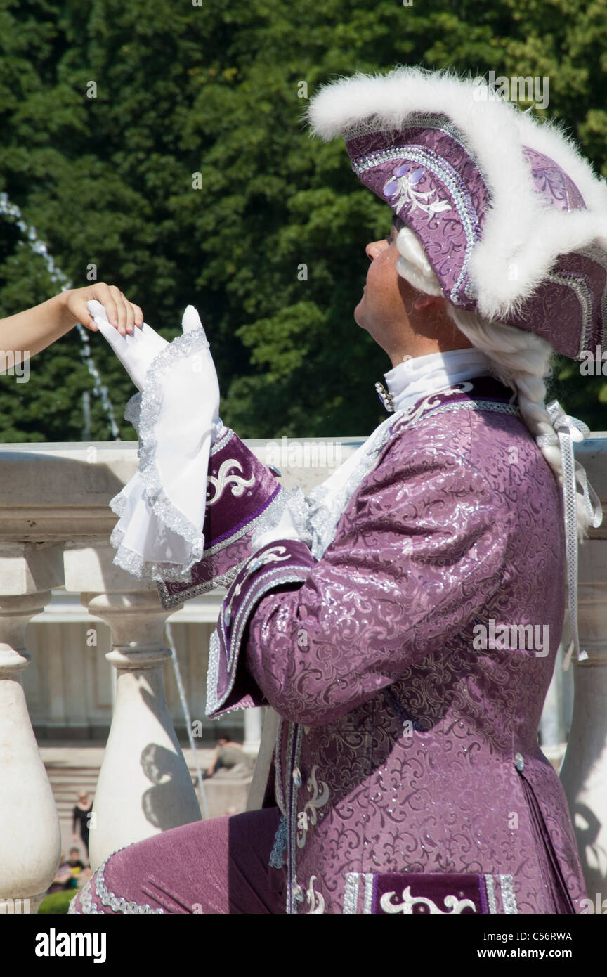 Man disguised in old costume Stock Photo - Alamy