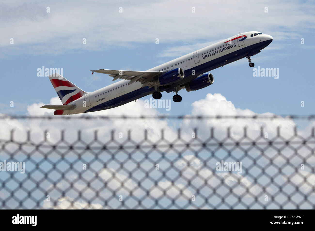 Aeroplane at Manchester Airport Stock Photo - Alamy