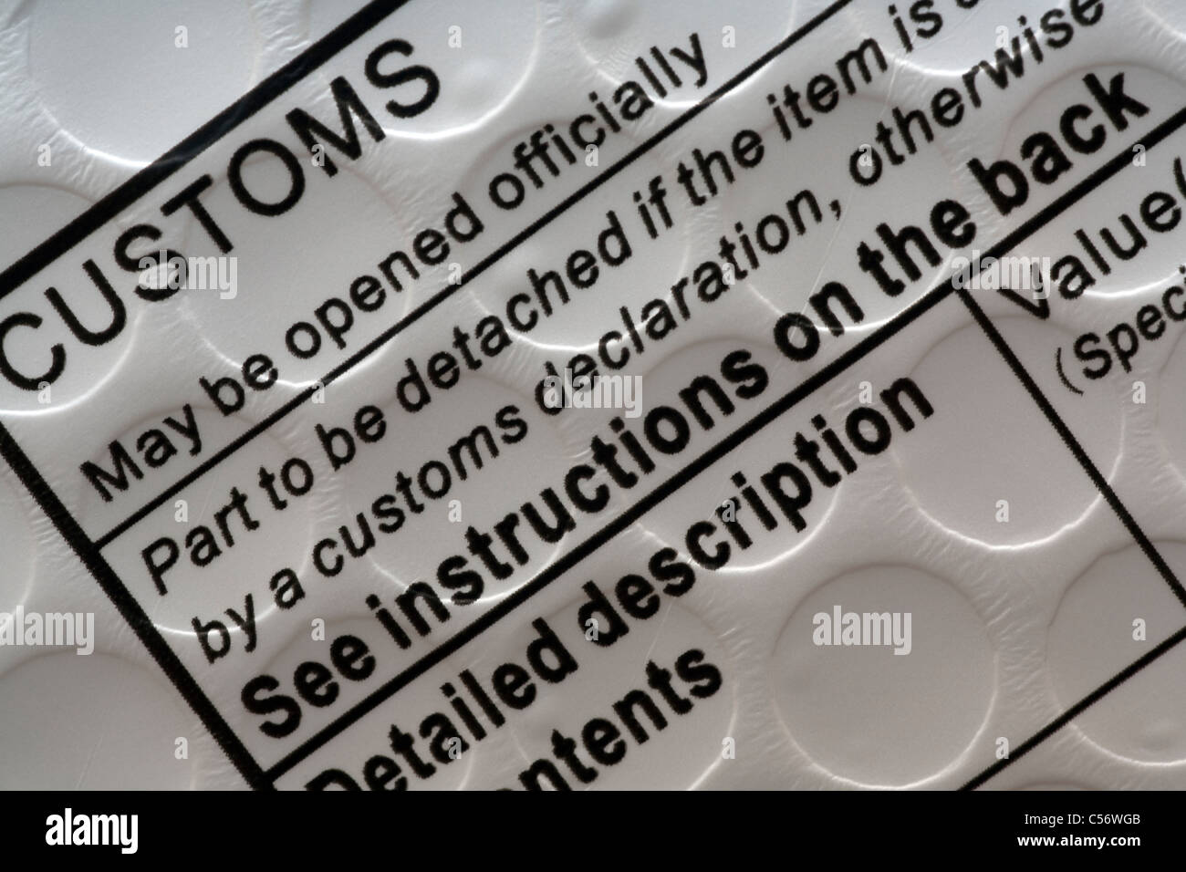 Customs declaration hi-res stock photography and images - Alamy