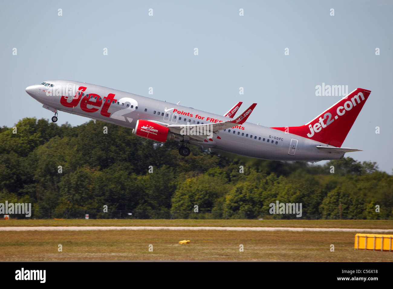 jet2 Aeroplane at Manchester Airport Stock Photo - Alamy