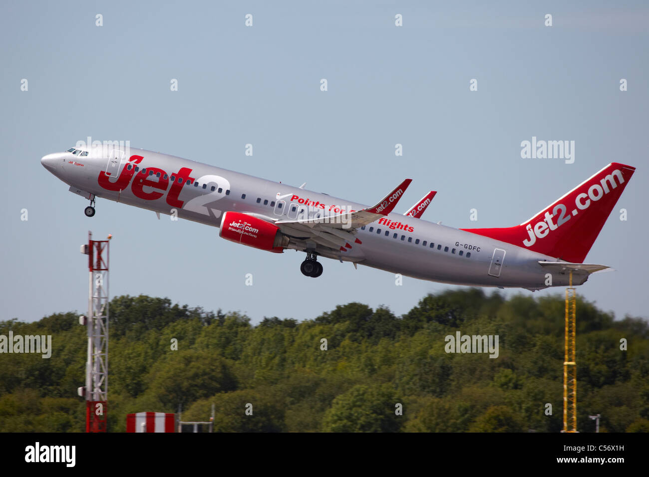 jet2 Aeroplane at Manchester Airport Stock Photo - Alamy
