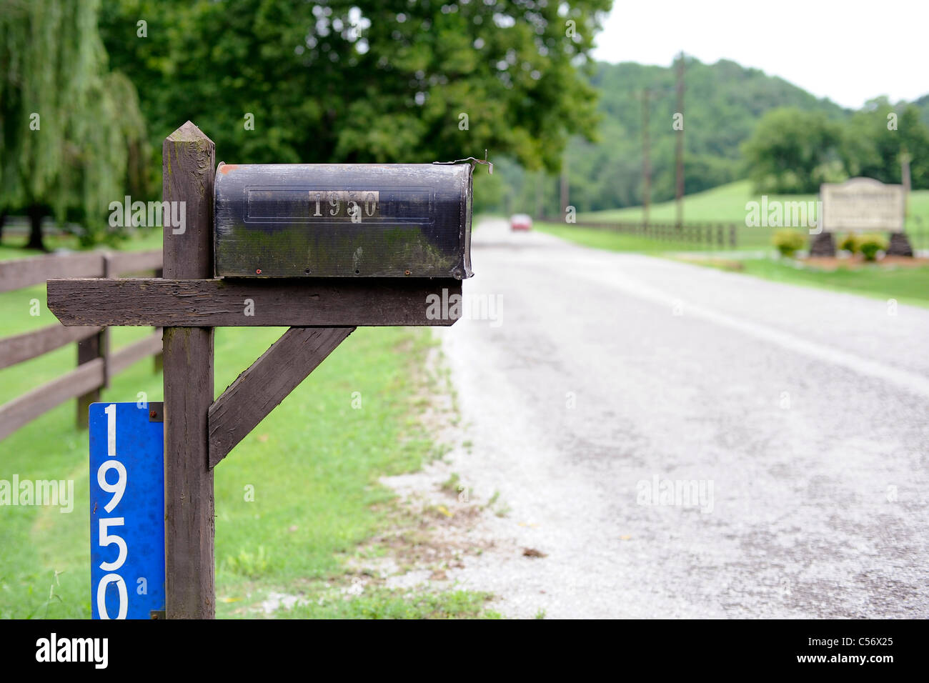 American Style Mail Box, Lynchburg, Tennessee, USA Stock Photo - Alamy