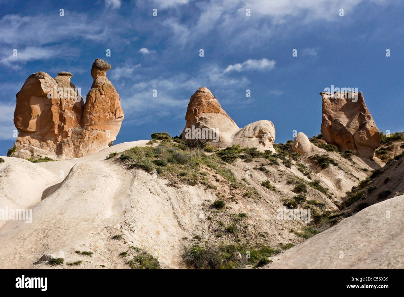 Camel Rock, Imagination Valley (Pink Valley), Cappadocia, Turkey Stock ...