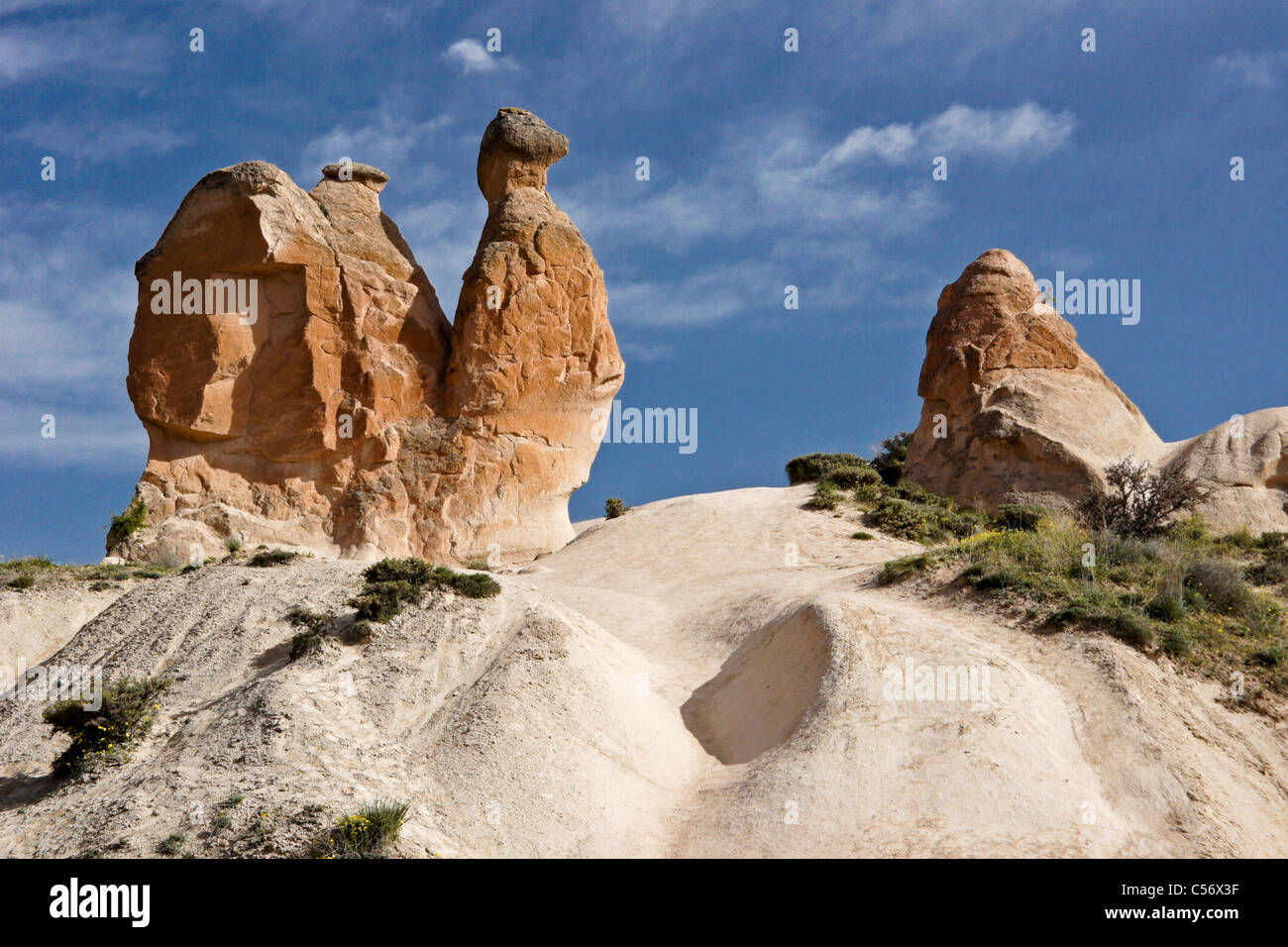 Camel Rock, Imagination Valley (Pink Valley), Cappadocia, Turkey Stock ...