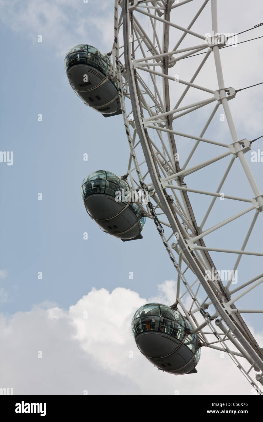 Three Pods London Eye Stock Photo - Alamy