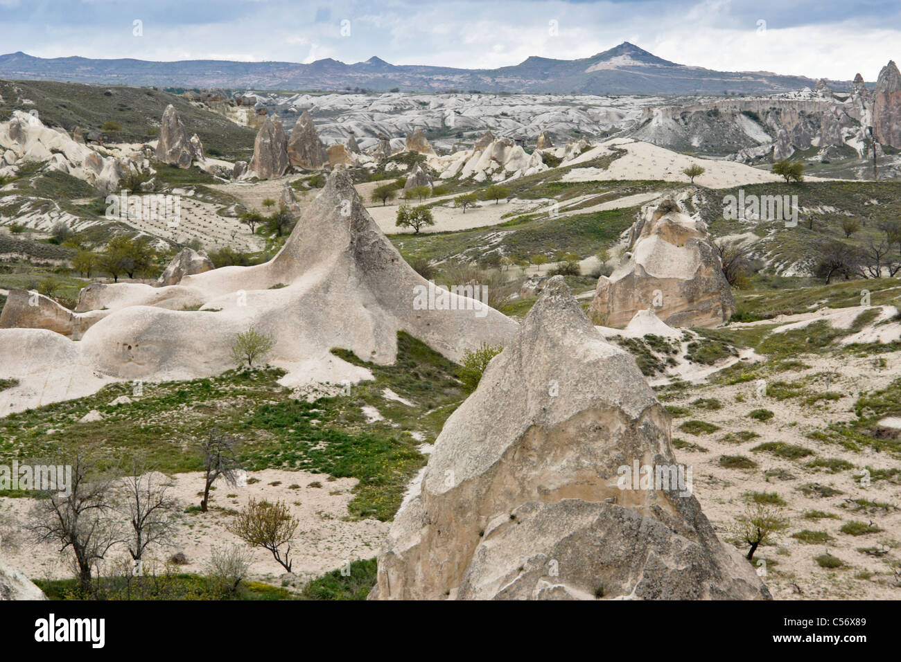 Volcanic tuff moonscape of Cappadocia, Turkey Stock Photo - Alamy