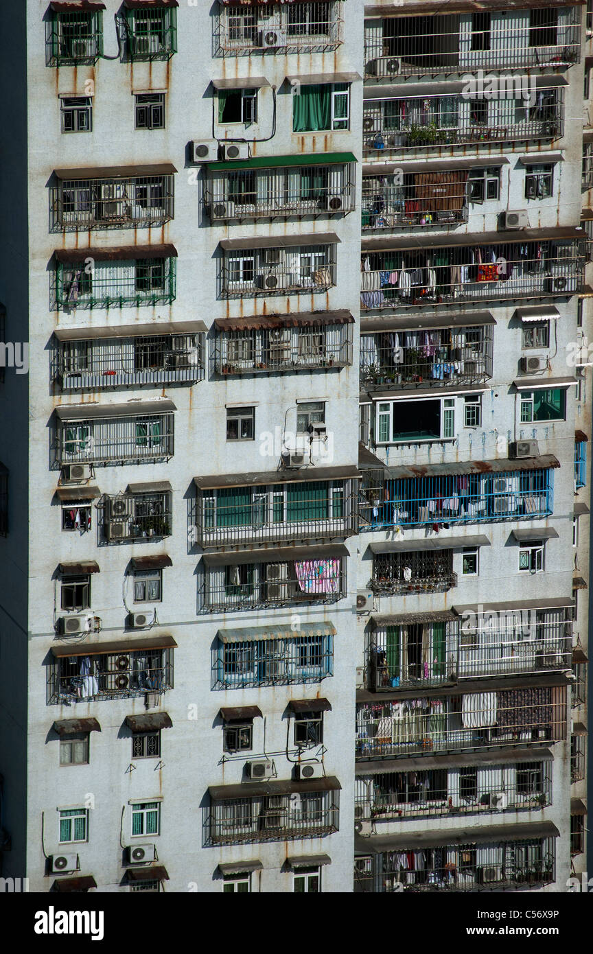 Housing congestion on the Macau-China border, South East Asia Stock ...