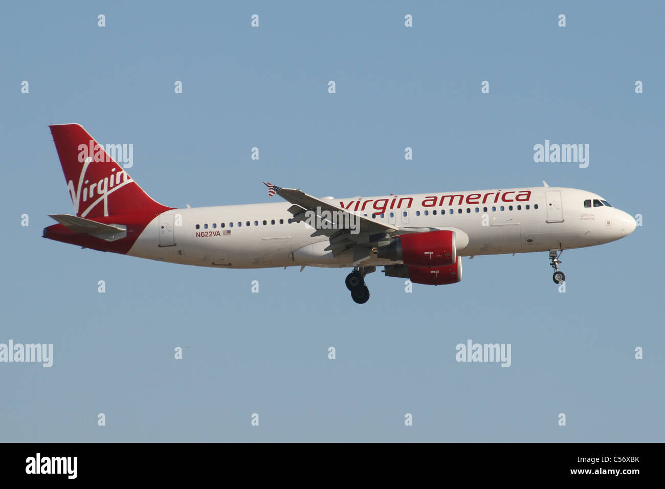 Virgin america airbus a320 hi-res stock photography and images - Alamy