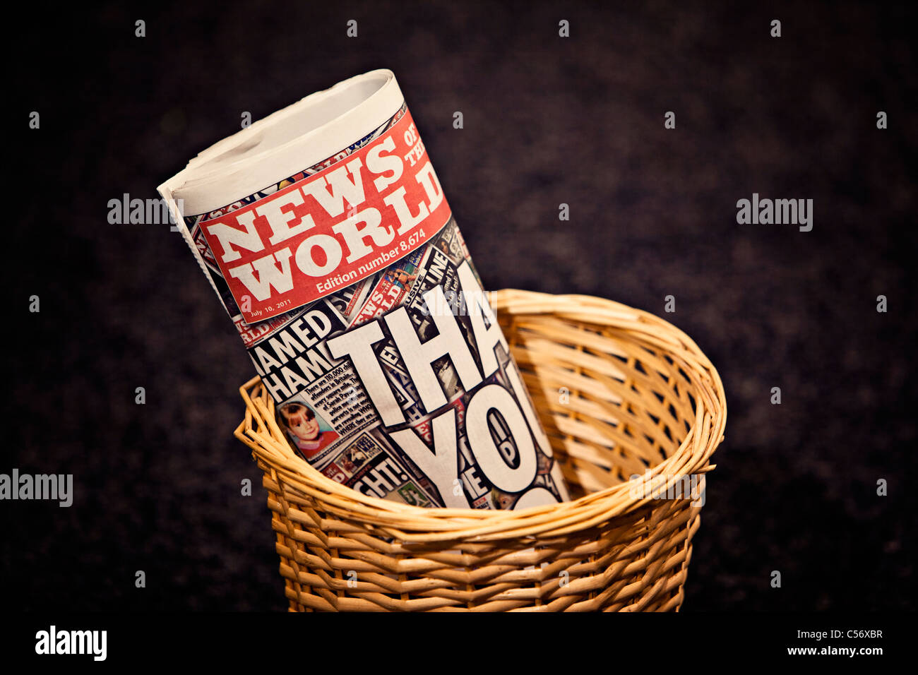 News of the world newspaper covers hi-res stock photography and images ...