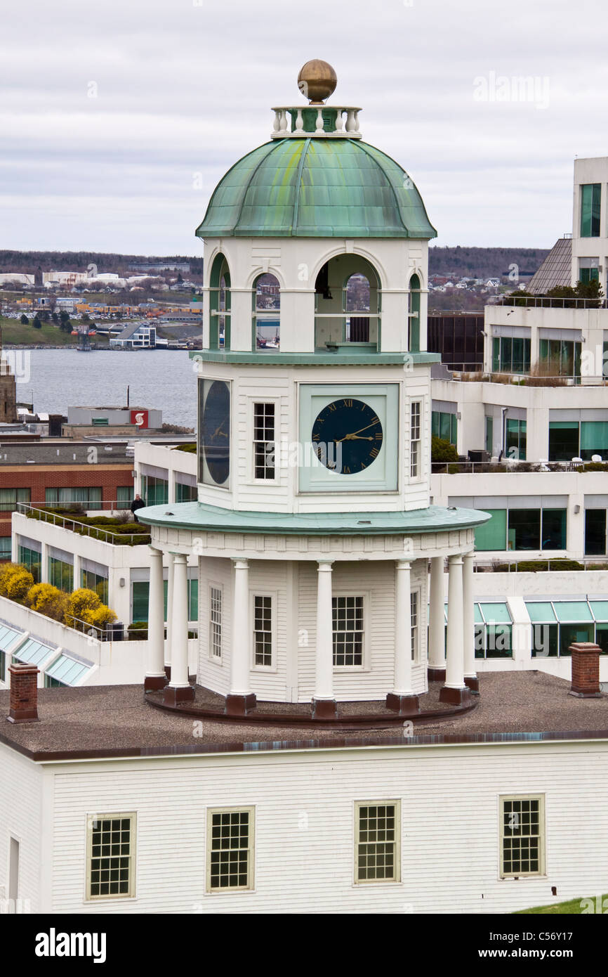 Citadel Clock Tower or Old Town Clock at Halifax harbour and downtown ...