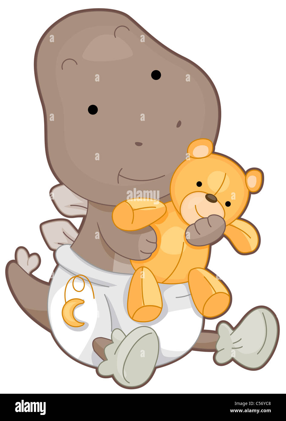 Baby dinosaur illustration hi-res stock photography and images - Alamy