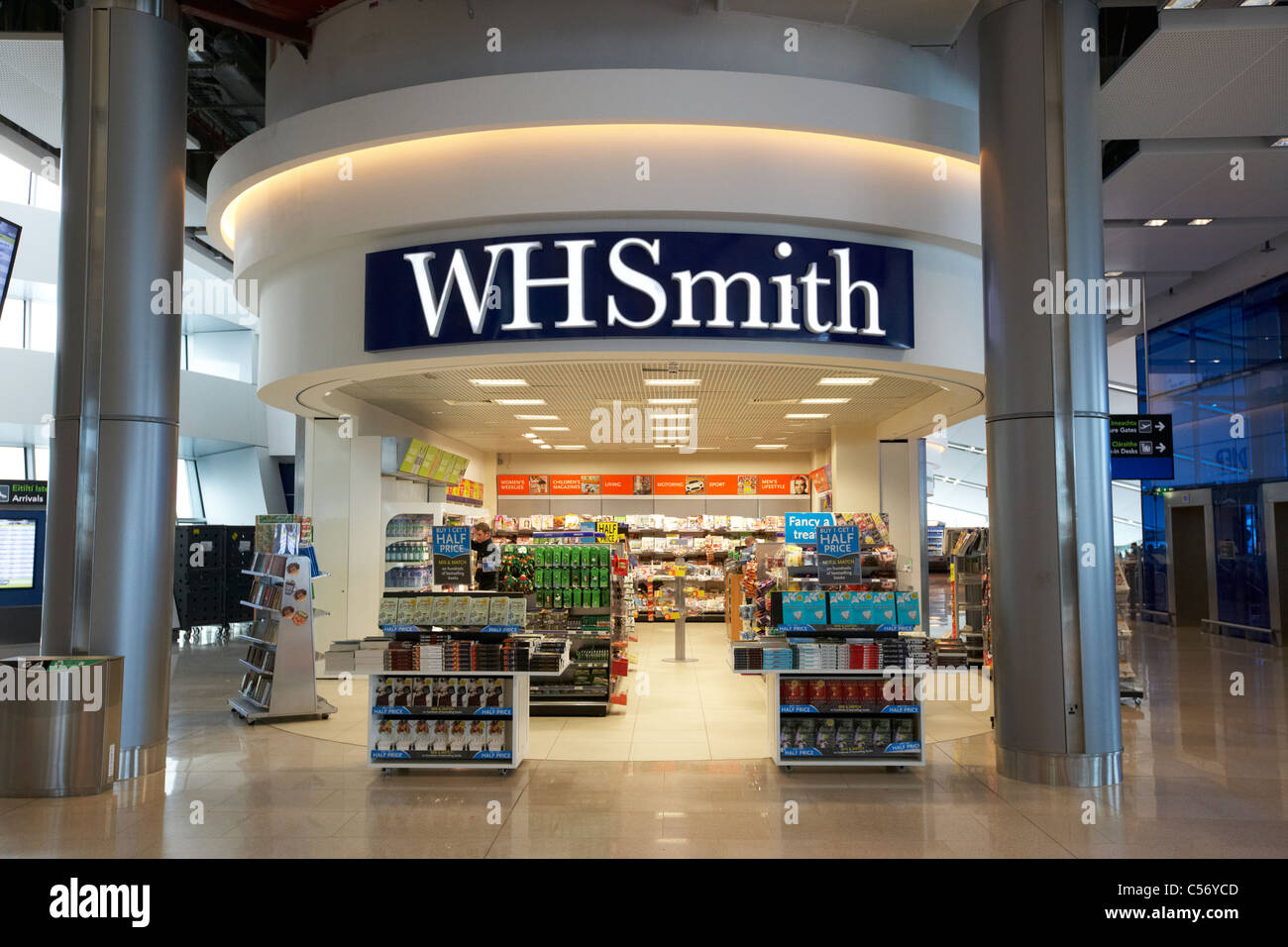 wh smith store in new terminal 2 building at dublin airport republic of ...
