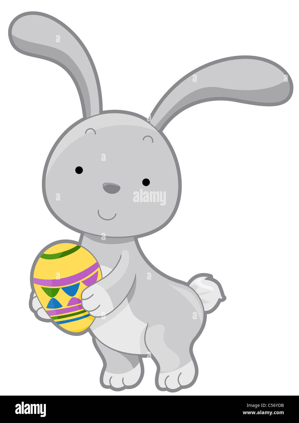 Easter hare cute rabbit Cut Out Stock Images & Pictures - Alamy