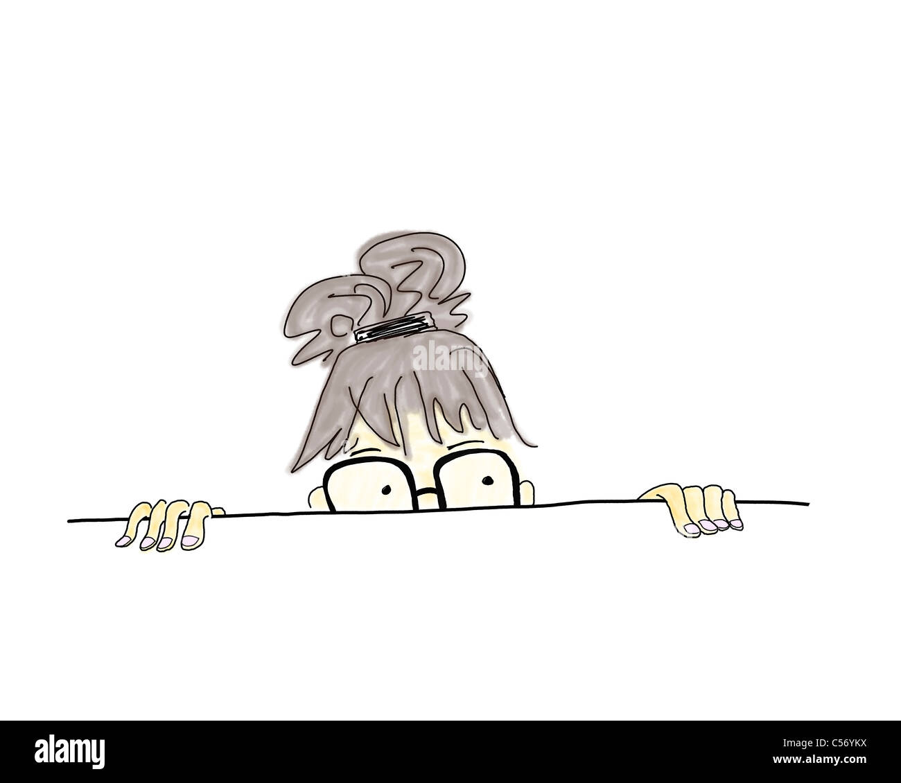 Fingers on table Cut Out Stock Images & Pictures - Alamy